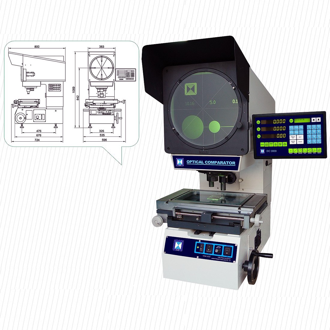L&D Multi-Lens Profile Projector VOM Series
